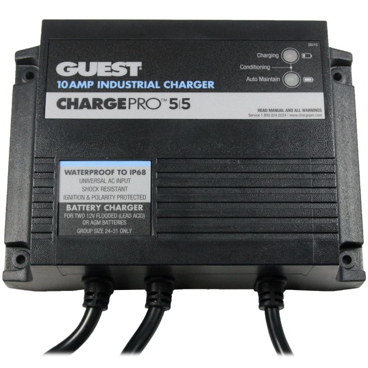 Guest ChargePRO 5|5 Industrial 2-Bank Waterproof Charger