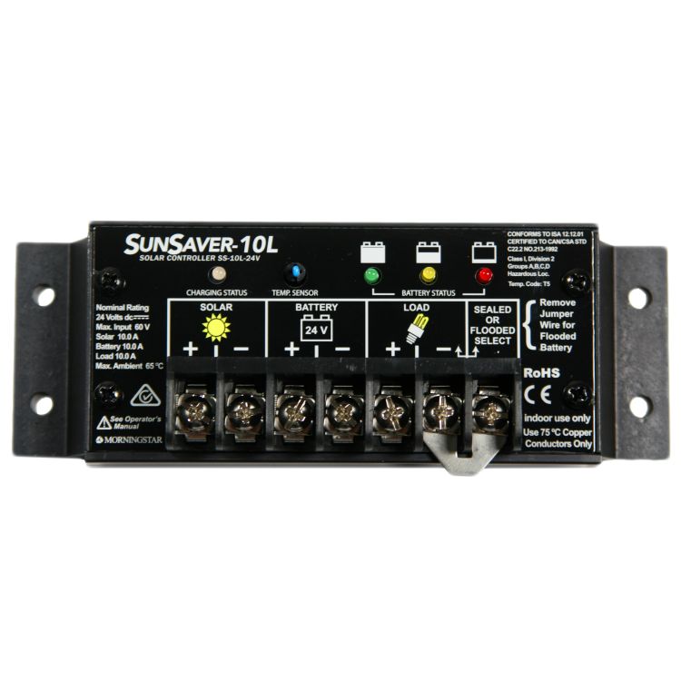 SS-10L-24V | Morningstar 24v 10 Amp SunSaver Solar Controller
