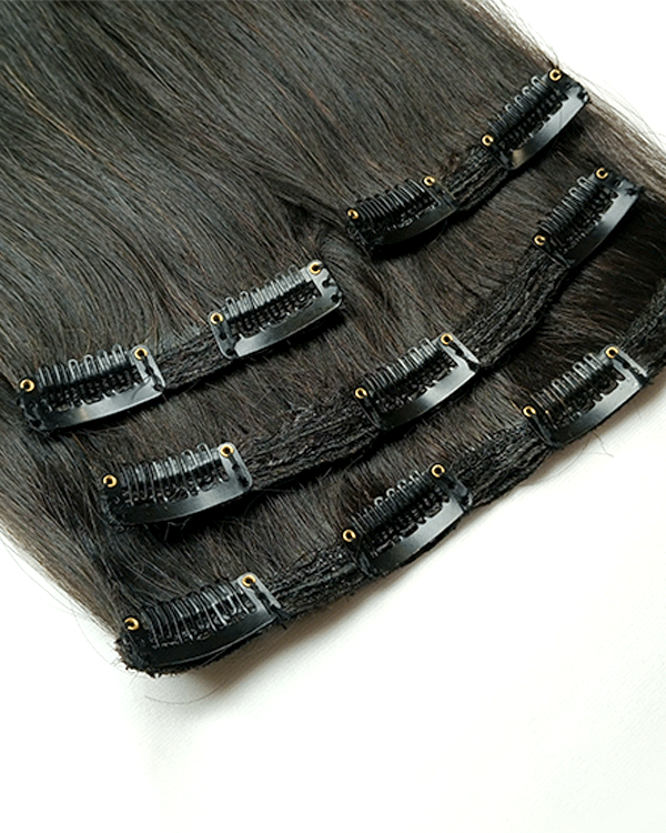 4 PCS Set Premium Clip In Extension | 100% Real Human Hair - Ridhaav ...