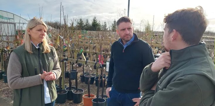 MP Visit to Alban Hill Nurseries Highlights Pressures on Horticulture Industry