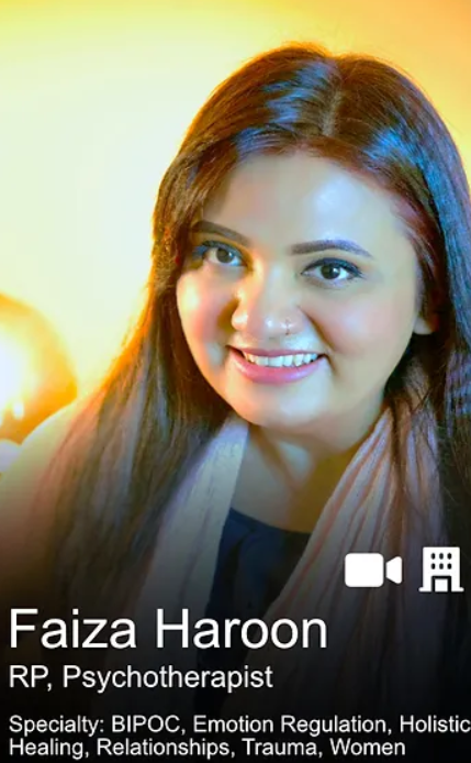 Faiza Haroon: Registered Psychotherapist in Markham, Canada | TherapyRoute