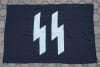 Reproduction German WWII Double-Sided Waffen SS Flag
