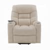 Nairi Power Motion Lift Recliner w/Heating and Massage in Ivory ...