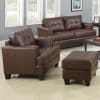 Samuel Sofa Sleeper in Dark Brown Leather by Coaster - 504070