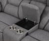 Higgins Grey Microfiber 6 Piece Power Motion Sectional by Coaster - 600370