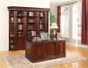 Wellington 3 Piece Bookcase Library Wall in Vintage Brown Mahogany ...