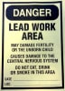Lead Hazard Paper Sign