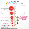 Felt Balls - Teal