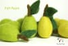 Felt Pears, Yellow Green Pears
