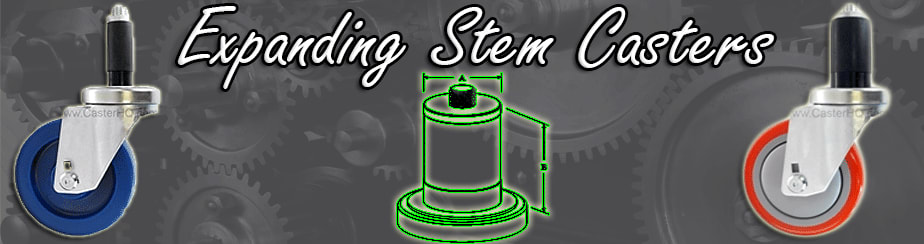 Expandable Rubber Adapter Stems | 3"- 5" | CasterHQ