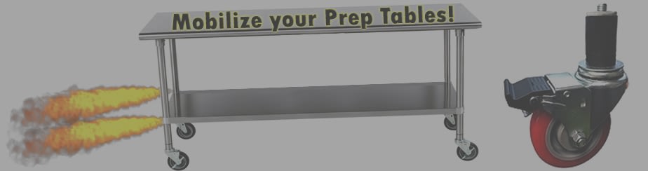 hop Our Stainless Steel Work Table Casters Today