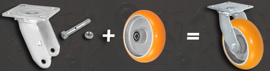 Caster Frames - Swivel & Rigid Caster Yokes | CasterHQ