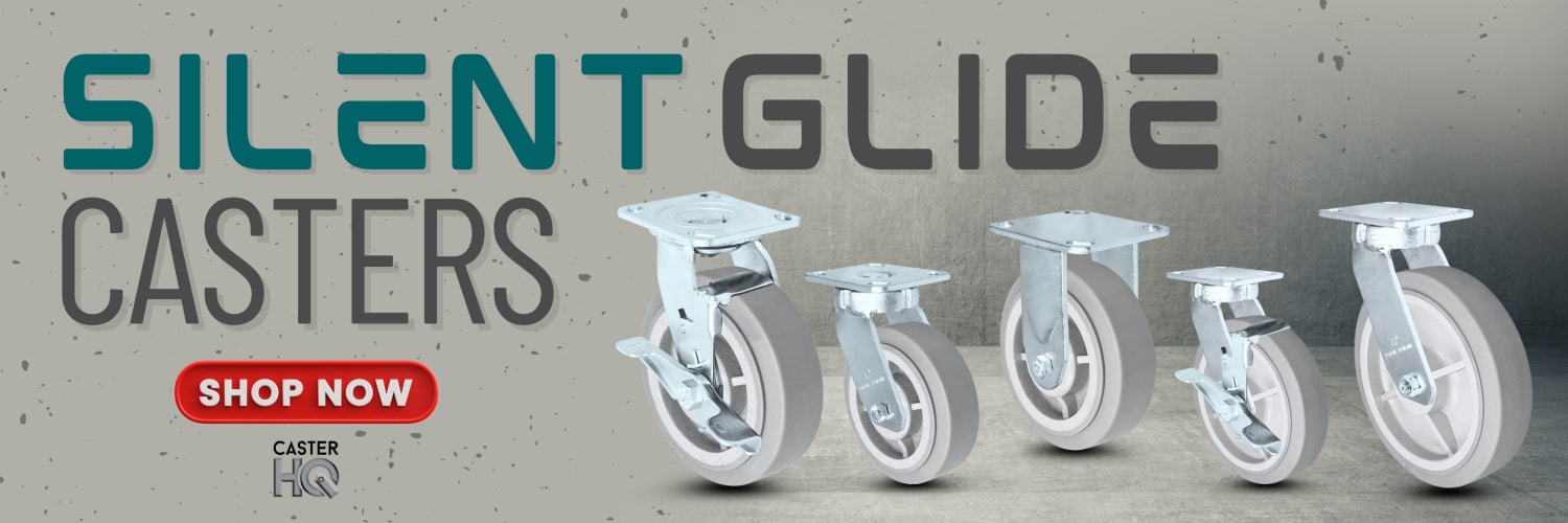 Silent Glide Precision Casters - Anti-Vibration, Non-Marking, Stainless ...