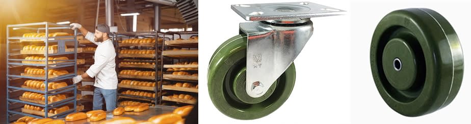 Casters and Wheels for Bakery & Oven Racks