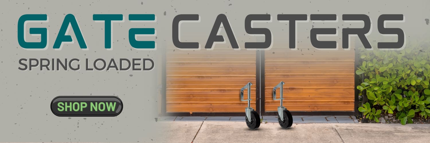Light Duty Gate Casters | 3"-4" Wheels | Fix Sagging Gates