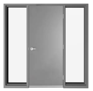 48 Inch x 80 Inch (4068) Metal Exit Commercial Door Kit, Includes Heavy ...