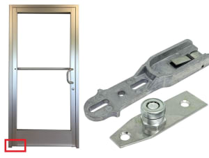 Storefront Pro Hardware OHC Overhead Concealed Door Closer Kit With ...