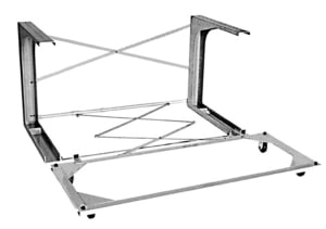 double casket display rack system chapel