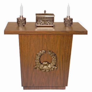 portable memorial cremation urn display table