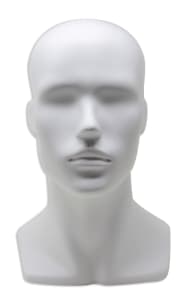 Male Mannequin Heads
