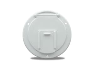 ROUND ELECTRICAL CORD HATCH COLONIAL WHITE, 94327