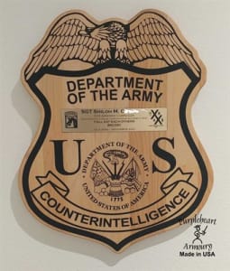 CounterIntelligence Badge Plaque with Rudis