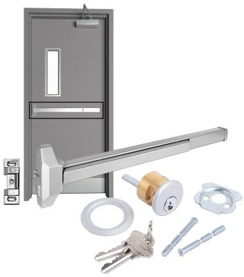 Hollow Metal Door Panic Bar Exit Devices | Automatic Door and Hardware