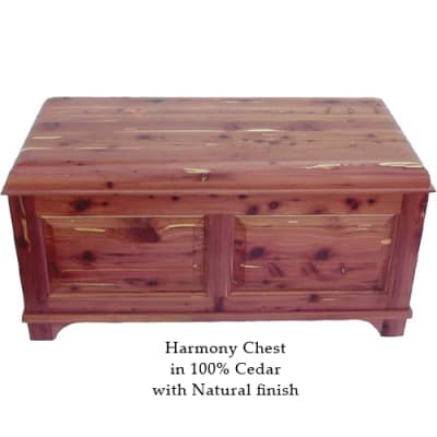 Harmony Solid Wood 100% Cedar lined Custom Chest