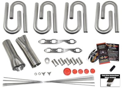 Chevrolet Custom Header Builder Kits - Complete Stainless and Mild ...