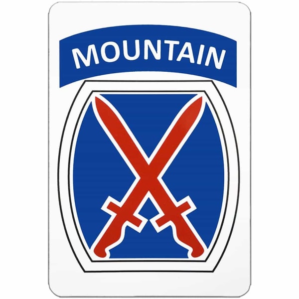 10th Mountain Division Army Unit Patches | 10th Mtn Insignia Logo Sticker