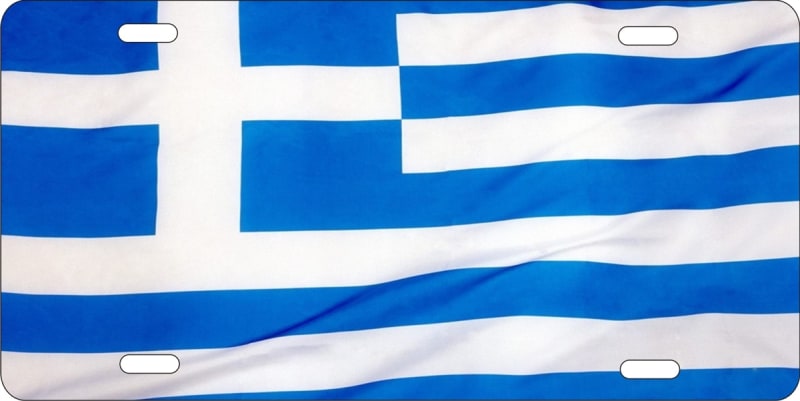 personalized novelty license plate Greek flag Custom License Plates ...