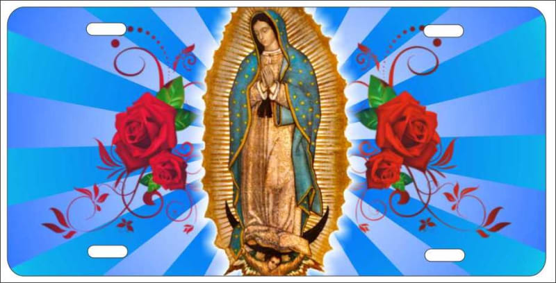Our Lady of Guadalupe personalized novelty front license plate ...