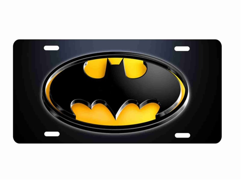 personalized novelty license plate Batmobile