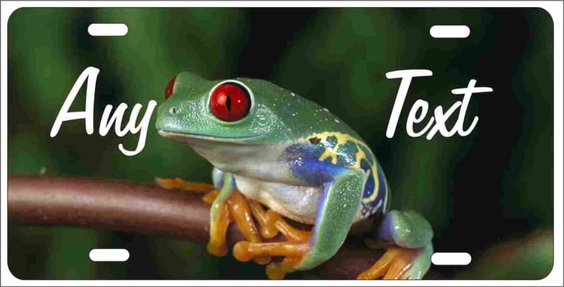 Tree frog personalized novelty license plate Custom License Plates ...