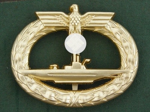Reproduction German WWII Kriegsmarine U-Boat Badge