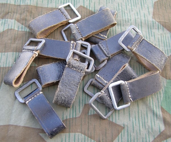 Original German WWII Leather Combat Belt Loop (Some Are Marked & Un-Issued)