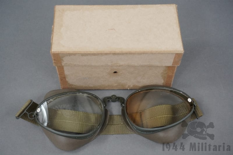 Unissued Original German WWII Flight/Motorcycle Goggles With Box