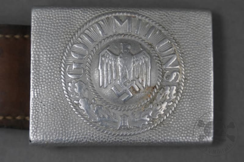 Original German WWII Aluminum Heer Belt Buckle