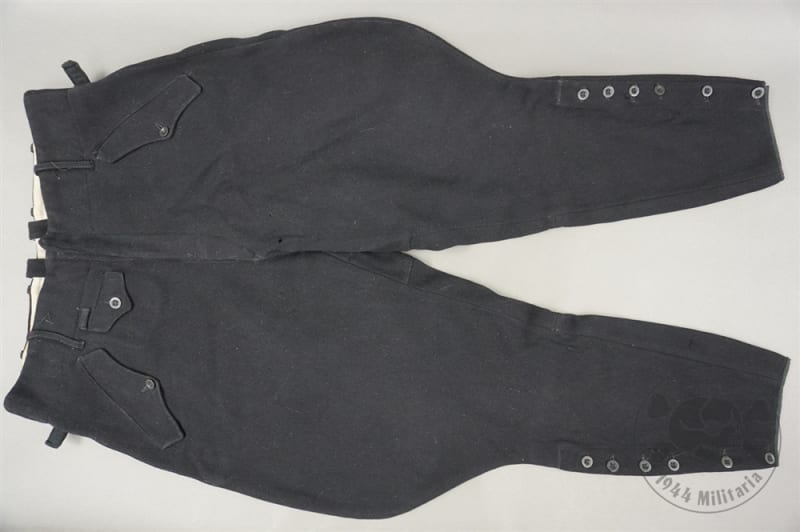 Original Third Reich Black Wool Hitler Jugend (HJ) Breeches With RZM Tag