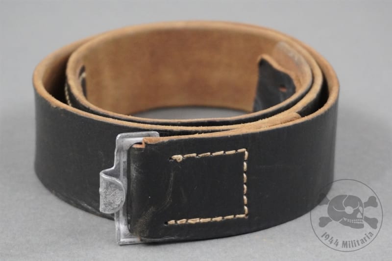 Original German WWII Leather Political Belt Size 85cm