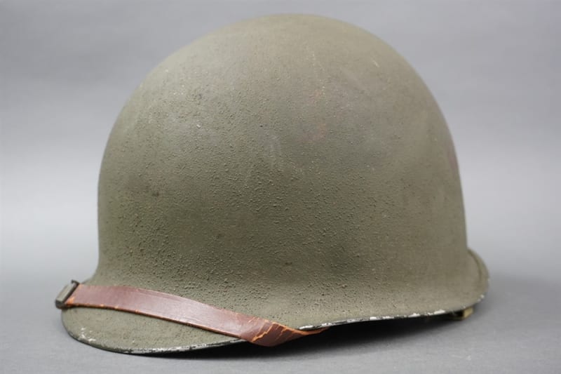 Original US WWII M1 Front Seam Helmet With Original Liner