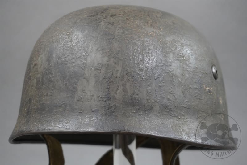 Original German WWII M38 FallschirmjÃ¤ger Single Decal Helmet With ...