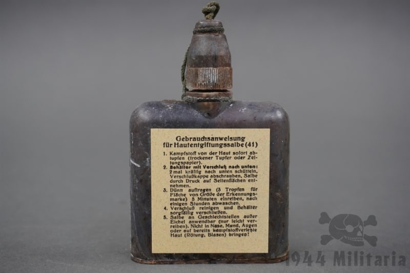 Original German WWII Decontamination Ointment Bottle ...