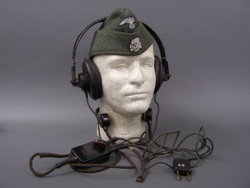 Original German WWII Panzer/Armored Vehicle Headphone Set