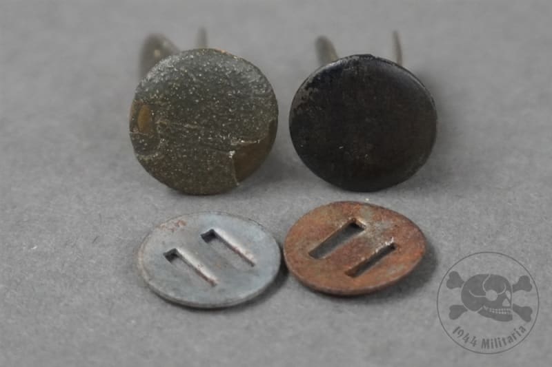 Original German WWII Helmet Liner Split Pins Marked SC