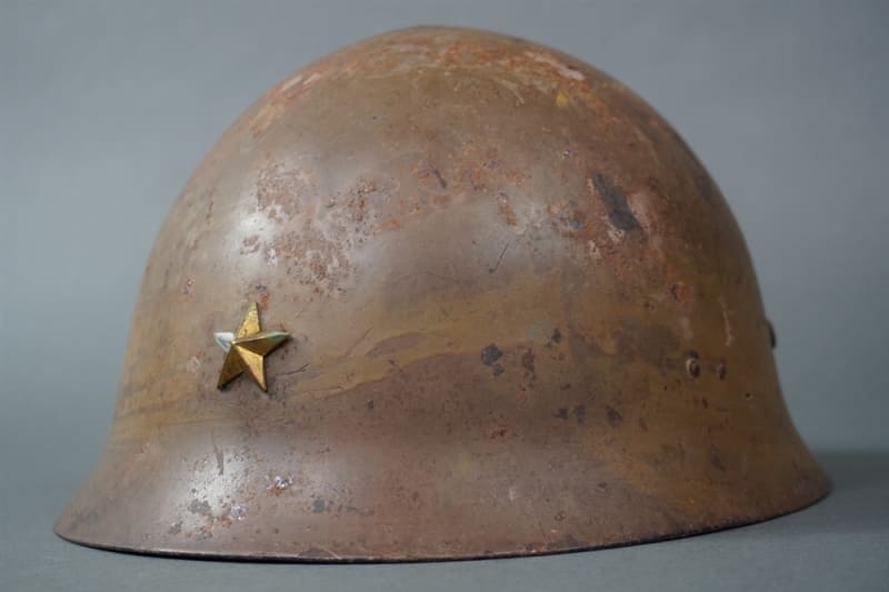 Original Japanese WWII Imperial Army Type 90 Combat Helmet
