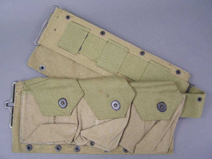 Original US WWII BAR Magazine Web Belt