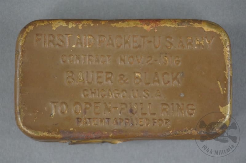 Original US WWI First Aid Packet-US Army Dated 1916 By Bauer & Black