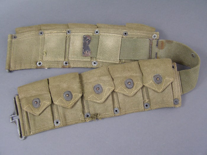 Original US WWII M1 Garand M1923 Cartridge Belt