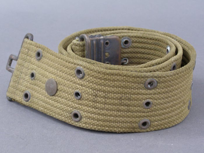 Original US WWII M1936 Web Belt Khaki